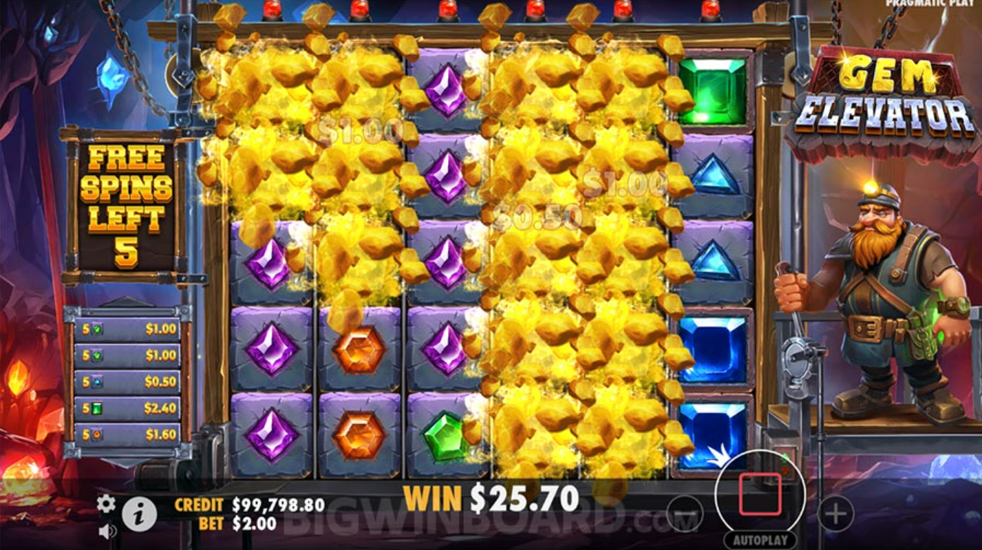 Gem Elevator – Spin for Dazzling Wins!