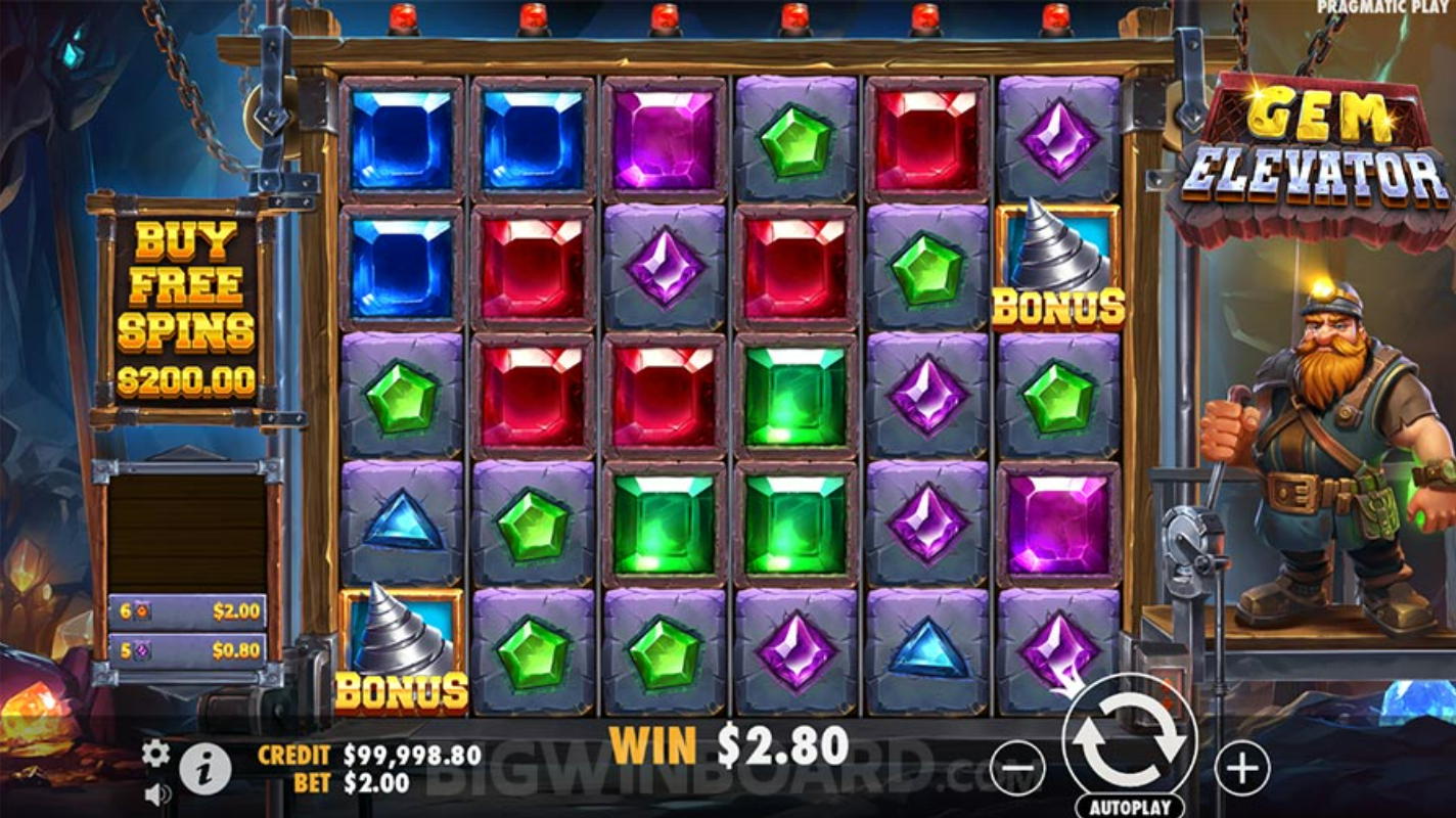 Gem Elevator – Spin for Dazzling Wins!