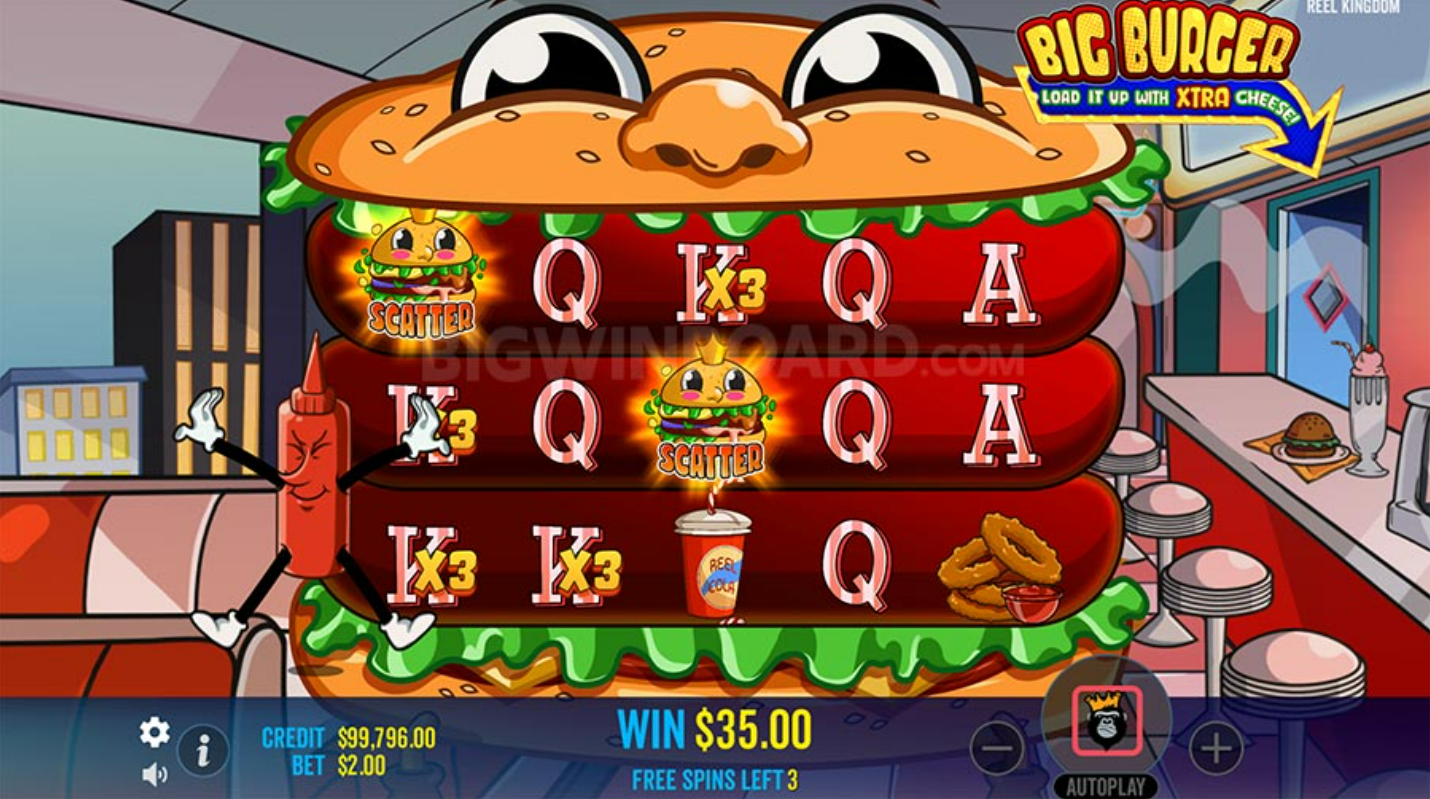 Big Burger Load it up with Xtra Cheese- Big Real Bonus